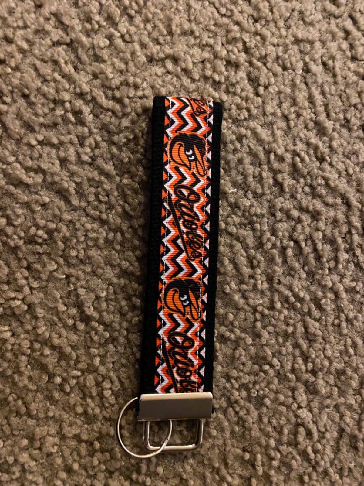 New Handmade Orioles Baseball Wristlet Key Chain Hand Lanyard Key Fob ...