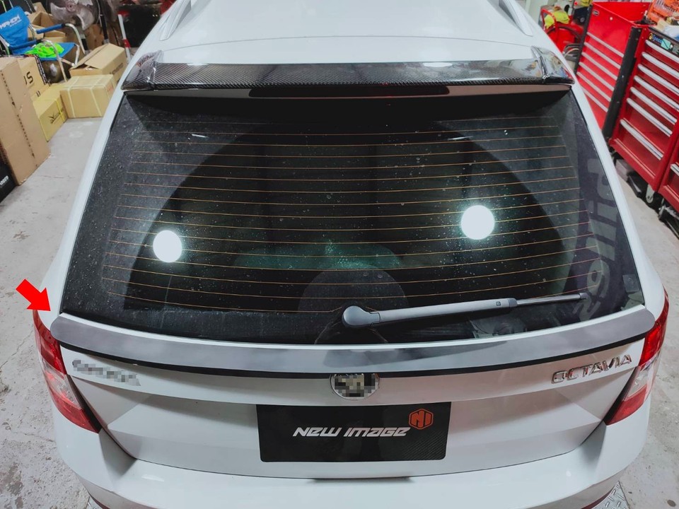 Fits For 12-18 Skoda Octavia Combi III Estate Rear Trunk Spoiler Wing ...