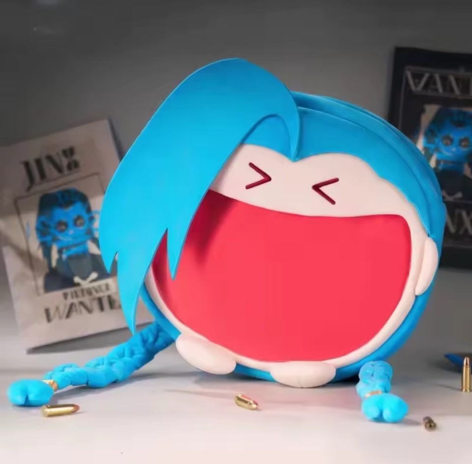 LOL Presale League of Legends Arcane Jinx Itabag Backpack 38cm Anime ...