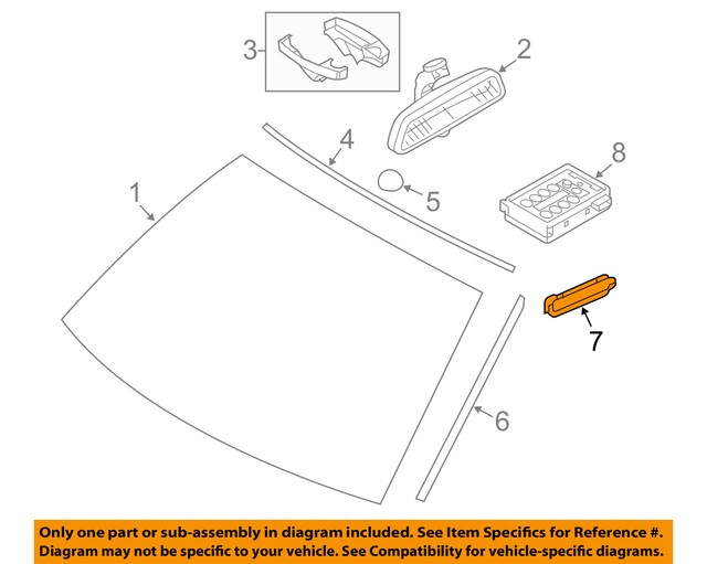 BMW OEM 11-14 X3 Windshield-side Molding Clip Right 51317306206 for ...