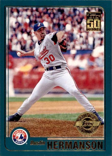 2001 TOPPS DUSTIN HERMANSON . MONTREAL EXPOS #19 | eBay