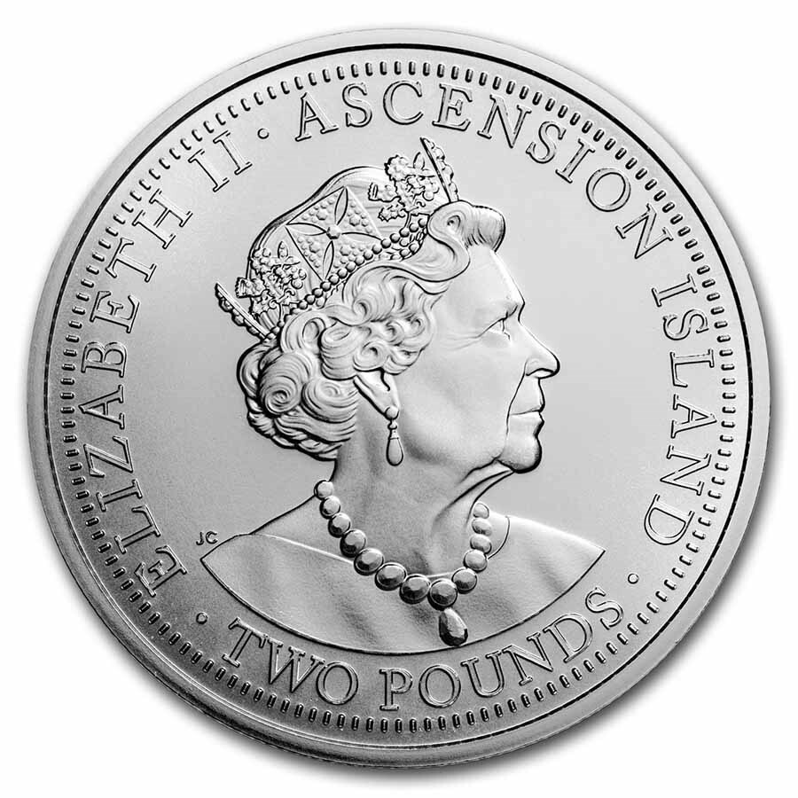 1 oz .999 silver coin St. George & The Dragon Ascension Island Modern ...