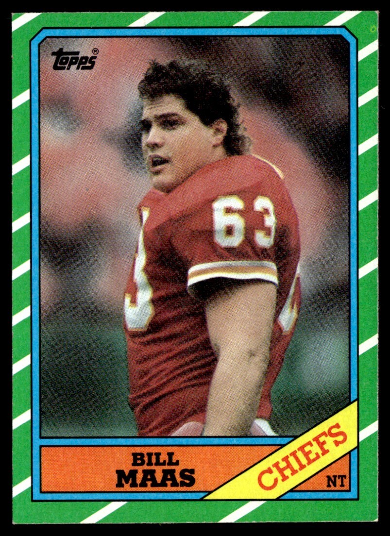 1986 Topps Bill Maas Kansas City Chiefs #310 | eBay