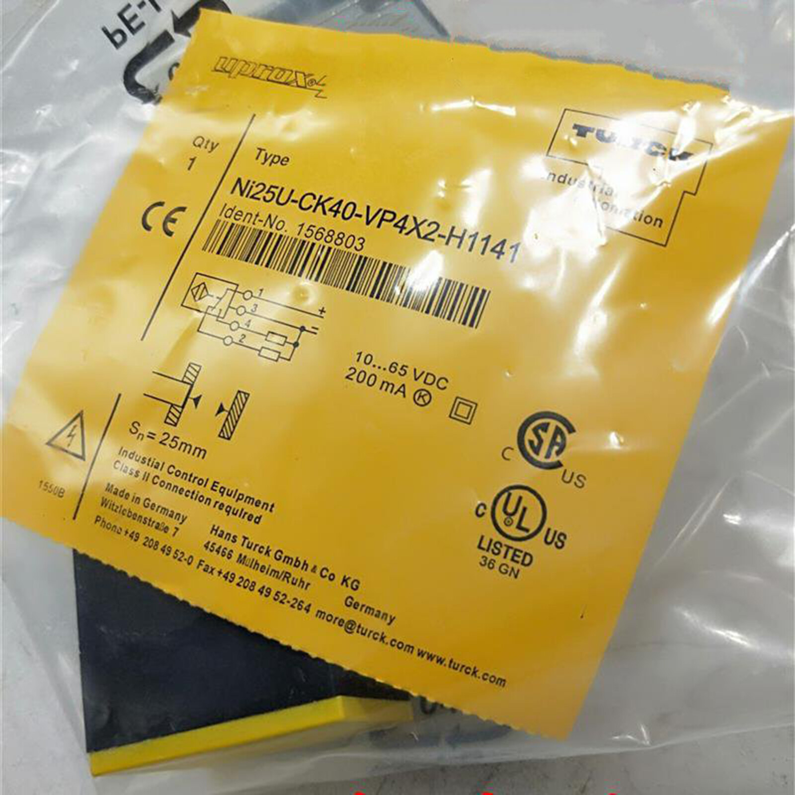 1pc turck Proximity Switch Sensor NI25U-CK40-VP4X2-H1141 Fast for sale ...