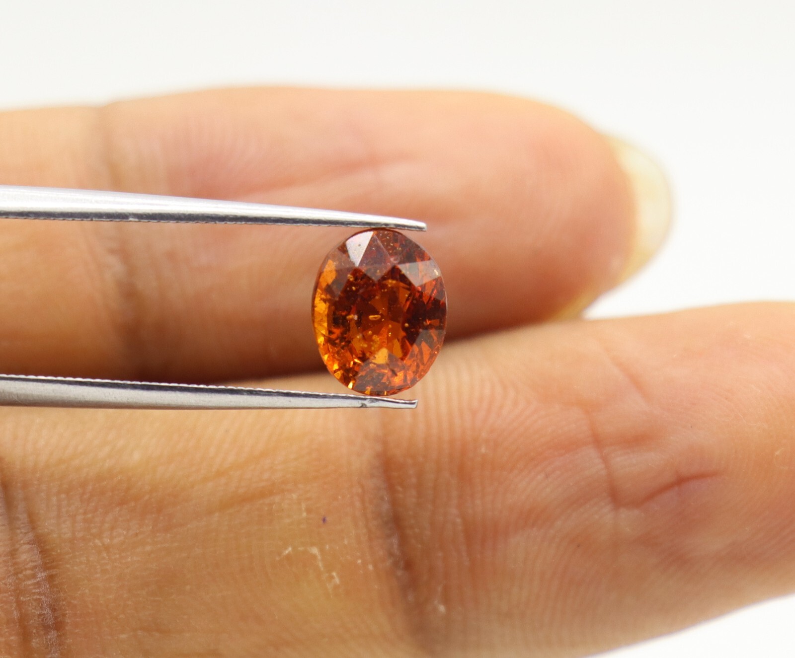 Brown Color Natural Hessonite Garnet 1.97 Ct Unheated Oval Cut Sri ...