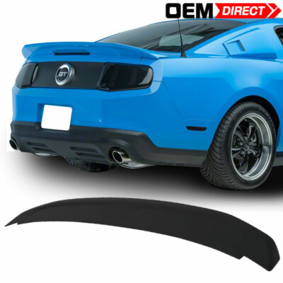Fits 10-14 Mustang GT V8 Flush Mount OE Style Trunk Spoiler Matte Black ...
