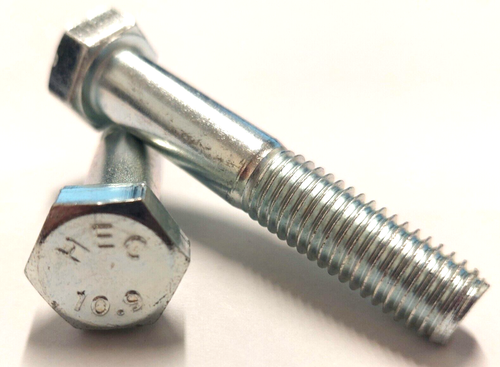Qty 50 Hex Bolt M12 (12mm) x 45mm Zinc Plated High Tensile Class 10.9 ...