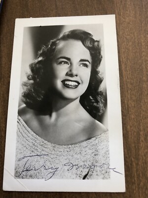 Vtg Autographed Picture Actor Terry Moore Signature Hollywood & Gloria ...