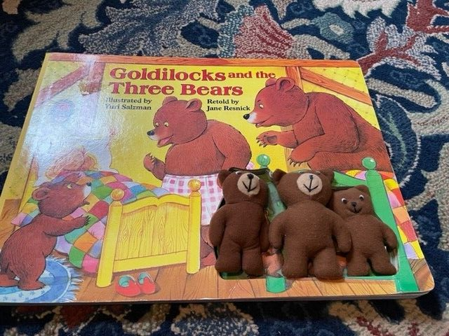 Vintage GOLDILOCKS AND THE THREE BEARS By Jane Resnick - Hardcover with ...