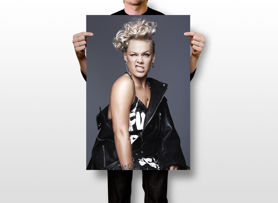 Pink Famous American Singer Pop Music Wall Art Home Decor - POSTER ...