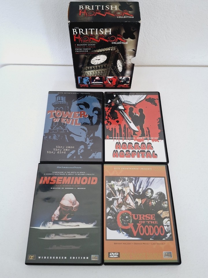 Lot Of 8 Mixed Horror DVDs Box Sets; Cult Classics, Gore, Vampires OOP ...