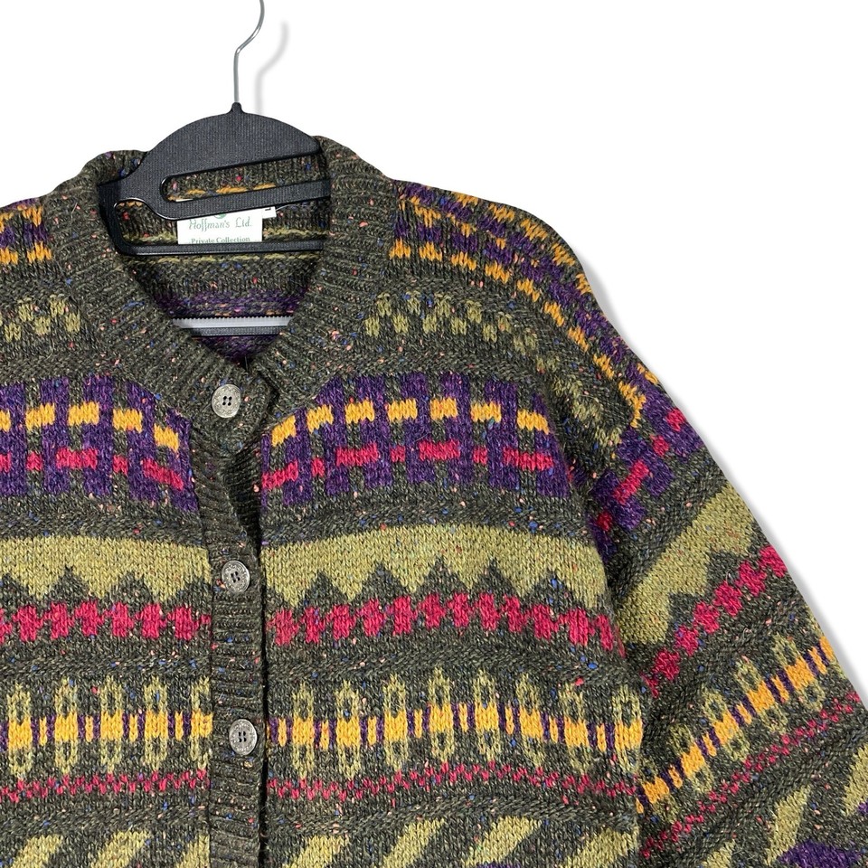 Hoffman's Ltd Private Collection Vintage Fair Isle Knit Cardigan ...