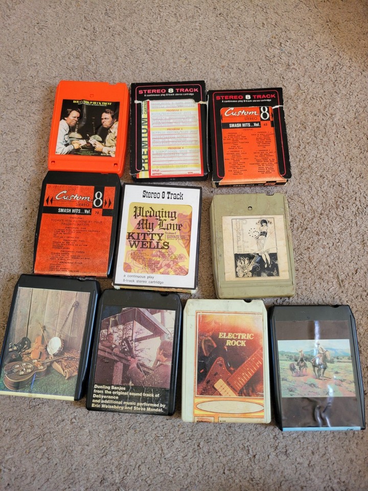Lot of 9 Various Music 8-Track Tapes | eBay