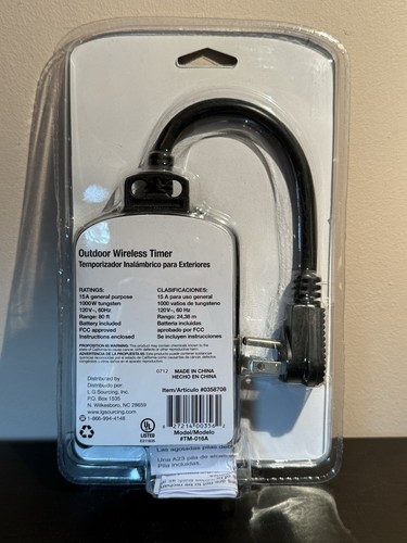 UTILITECH Outdoor Timer Control Outlets with Remote - Dusk to Dawn ...