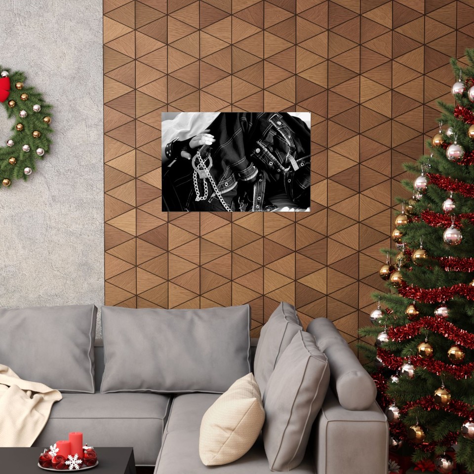 Black Jeans with Red Stitching and Chain Detail – Industrial Fashion ...