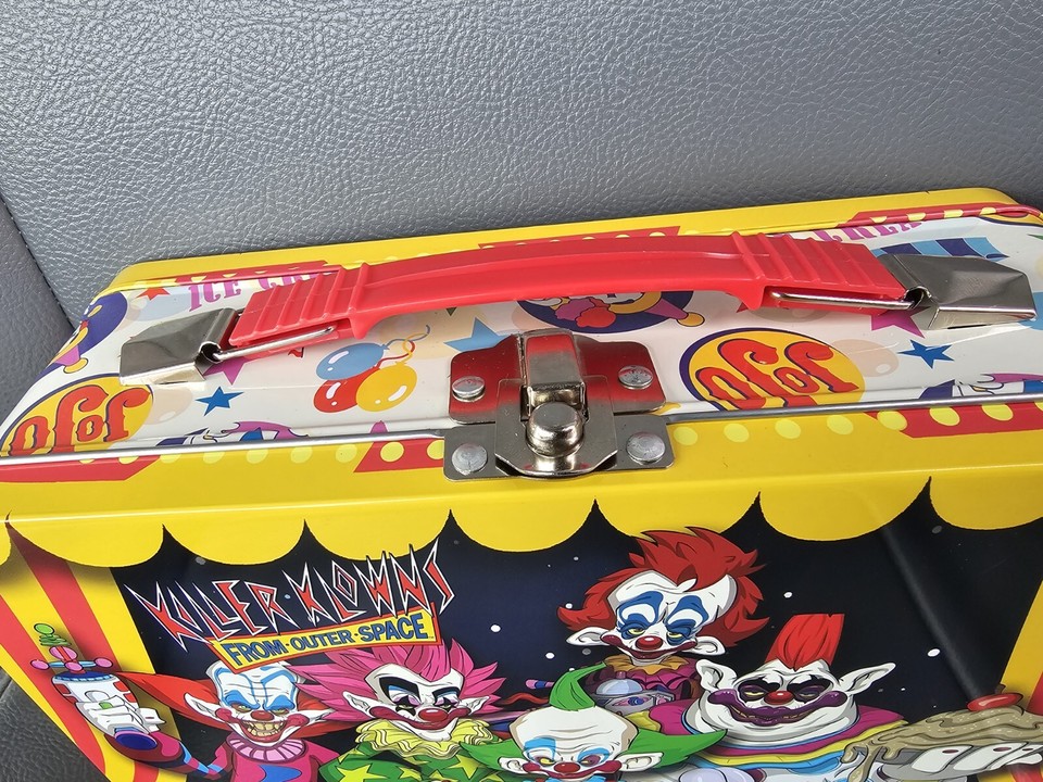 Killer Klowns From Outer Space Metal Lunch Box Rare Yellow. Read | eBay