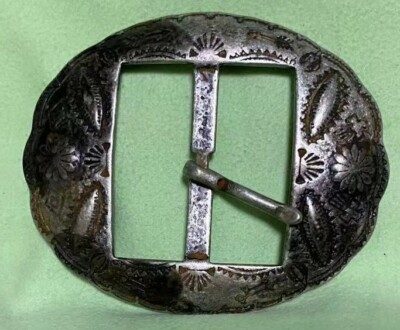 Genuine American Double RL 100% Weathered Brass Carved Belt Buckle ...