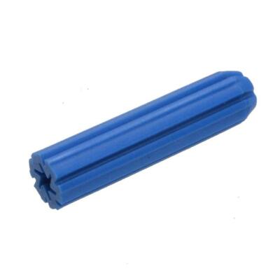 Pack of 20 Blue PVC 8mm x 25mm Masonry Star Wall Plug Anchor suit 14 ...
