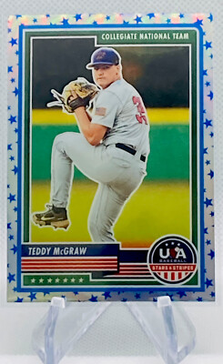 2023 USA Stars & Stripes Teddy McGraw Stars Prizm Parallel #75 - Wake ...