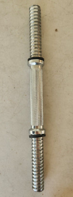 Vintage Bollinger Chrome Barbell Bar Handle For 1” Weight Plates | eBay