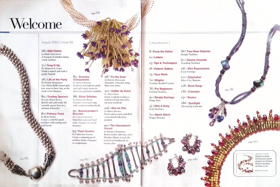 Bead & Button Magazine August 2005 Issue 68 Jewelry Wireworking ...