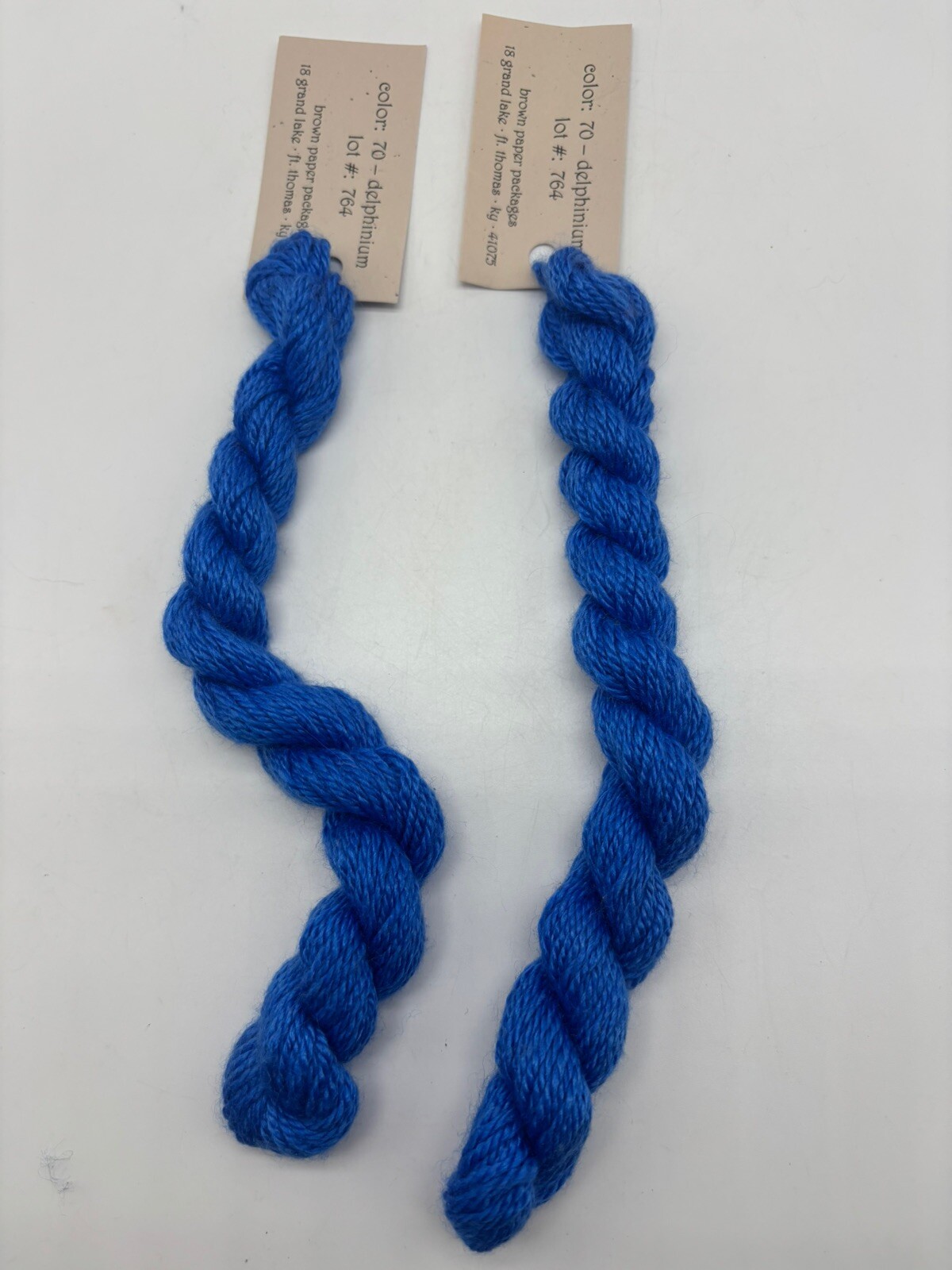 Silk and Ivory Needlepoint Yarn 28.8 Yd New Lot Of 2 Delphinium Color ...