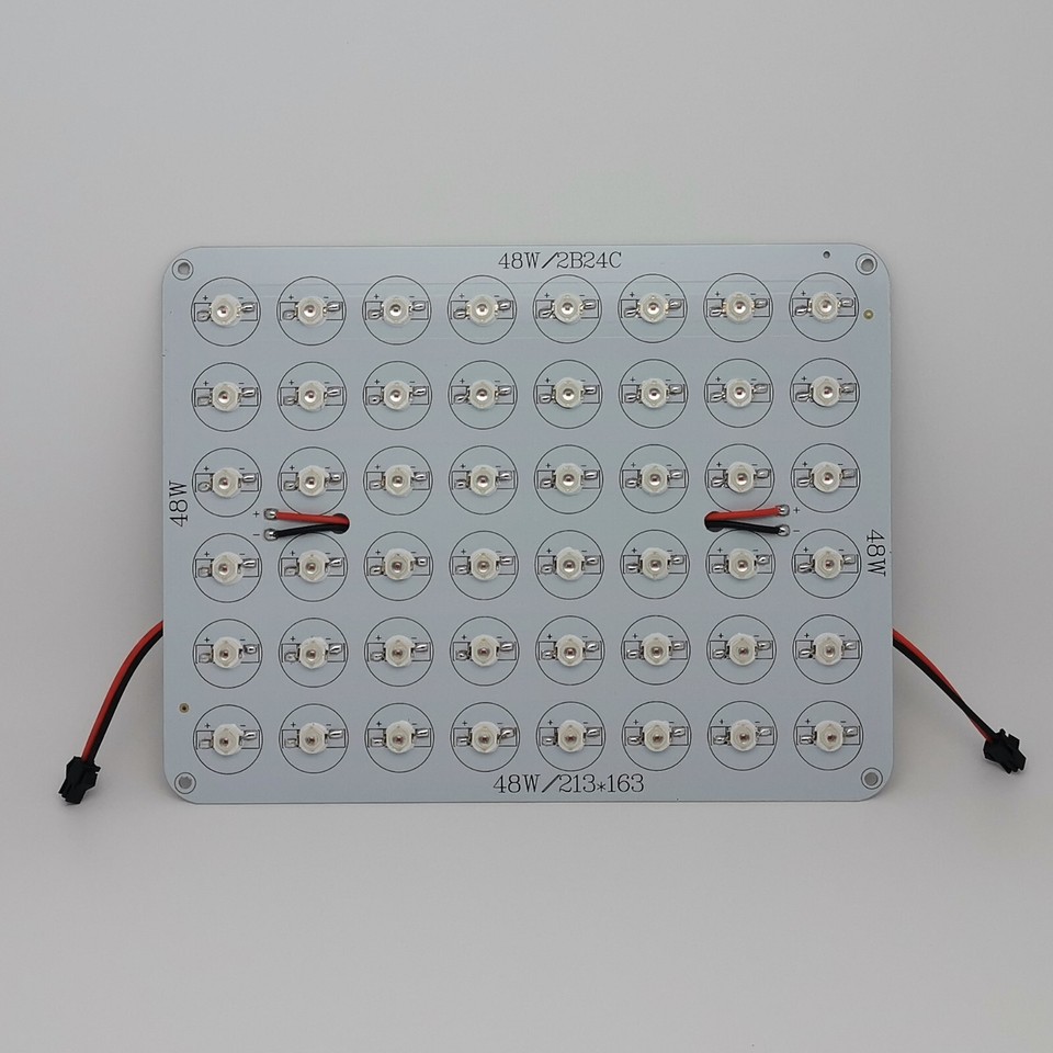 48W 730nm / 660nm / 630nm Red LED Lamp Spot Light Bulb +PCB DIY Therapy ...