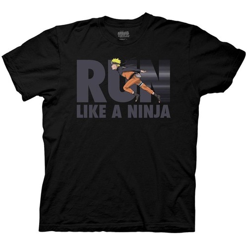 Naruto Shippuden Run Like a Ninja T-Shirt - Large | eBay