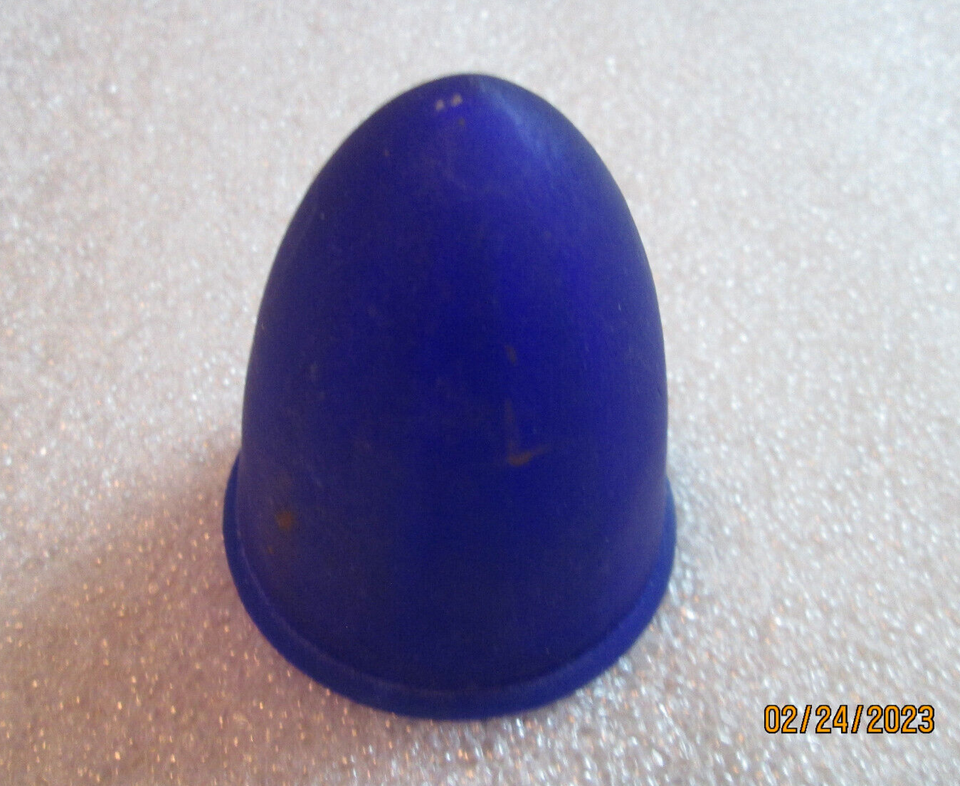 RARE VINTAGE COBALT BLUE DOT BULLET CLEARANCE MARKER TAIL LIGHT LAMP ...