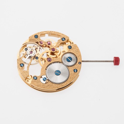 ETA movement werk Unitas Mouvement 6498-1 skeleton yellowgold art deco ...