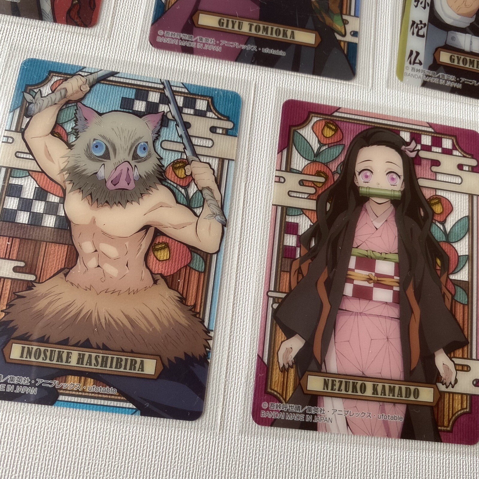 Demon Slayer Stained Glass Card set Hashira Kimetsu No Yaiba Vending ...
