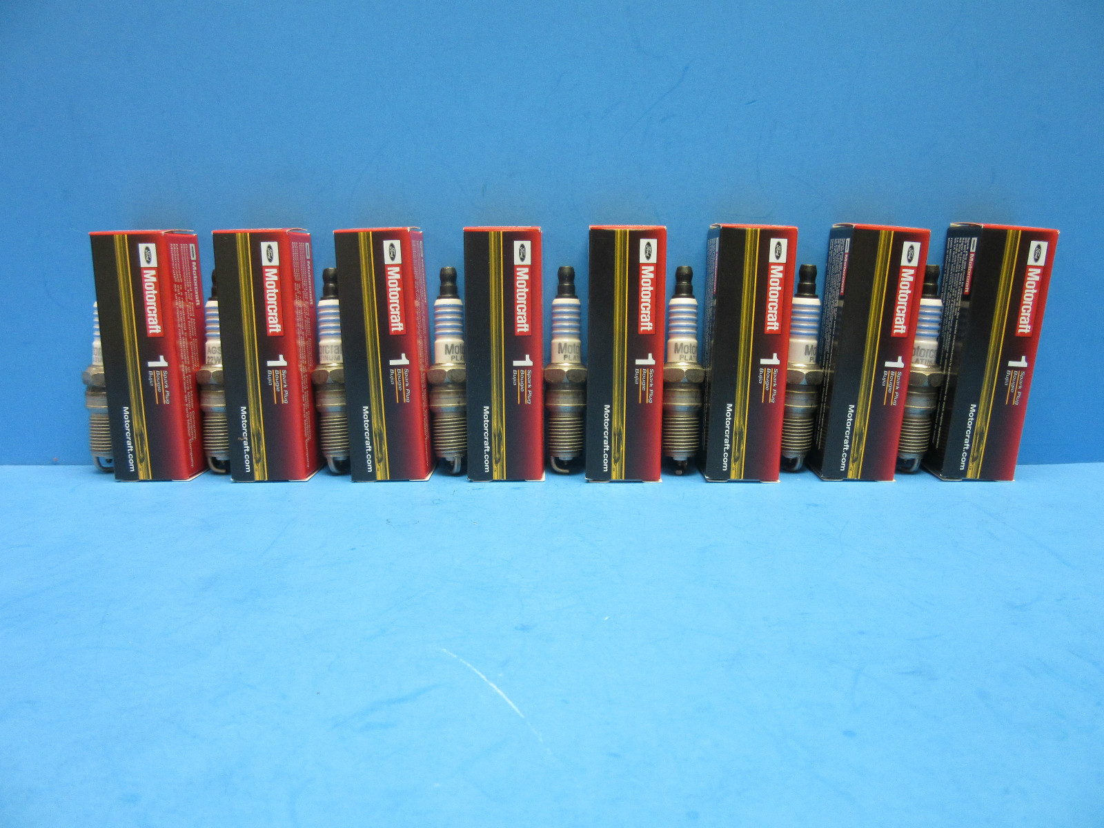 8 Spark Plugs OEM FORD Motorcraft SP509 HJFS24FP 5.4L V8 & Lariat | eBay