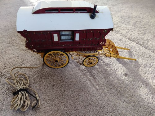 Wooden Romany Gypsy Caravan Model with lamp built inside | eBay UK