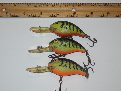 Lot of 3 Rebel DEEP Wee R Crankbait Lures - Fire Tiger Craw | eBay