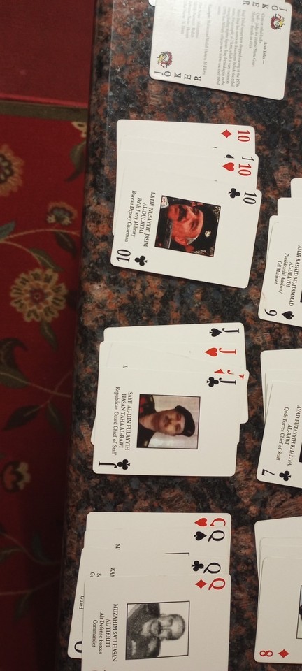 Original Operation Iraqi Freedom Iraq's Most Wanted Playing Cards 2002 ...