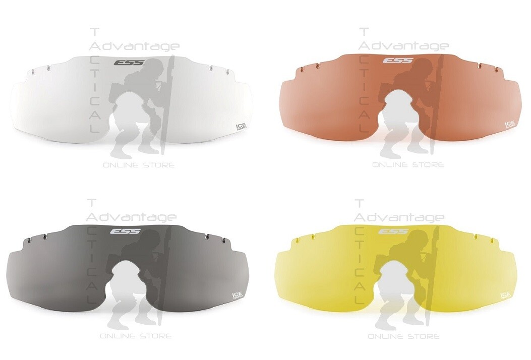 ESS ICE Naro Replacement Lens - choice of smoke, yellow, clear, copper ...