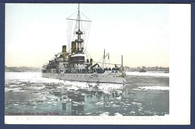 USS INDIANA BB-1 Battleship | eBay