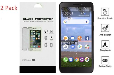 For Alcatel TCL A1 A501DL 2x Tempered Glass Screen Protector | eBay