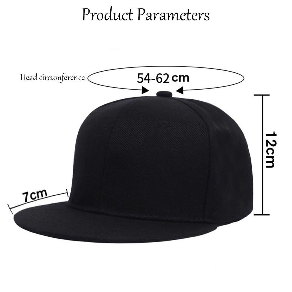Hop Baseball Flat Cap Adjustable Snapback Hat Vintage Peak Hat Outdoor ...