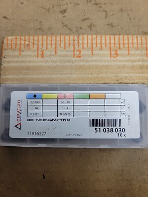 CERATIZIT XDKT150530SR-M50 CTPM230 Carbide Inserts 10PCS WNT MILLING ...