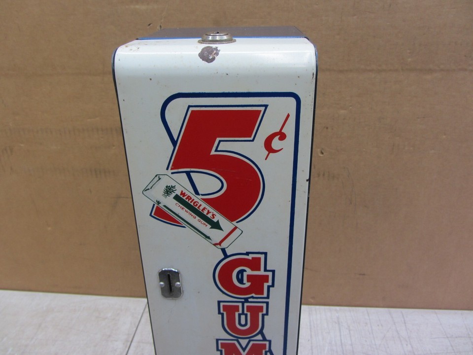 VTG SHIPMAN 5 CENT WRIGLEYS GUM LIFE-SAVERS CANDY VENDING MACHINE COIN ...
