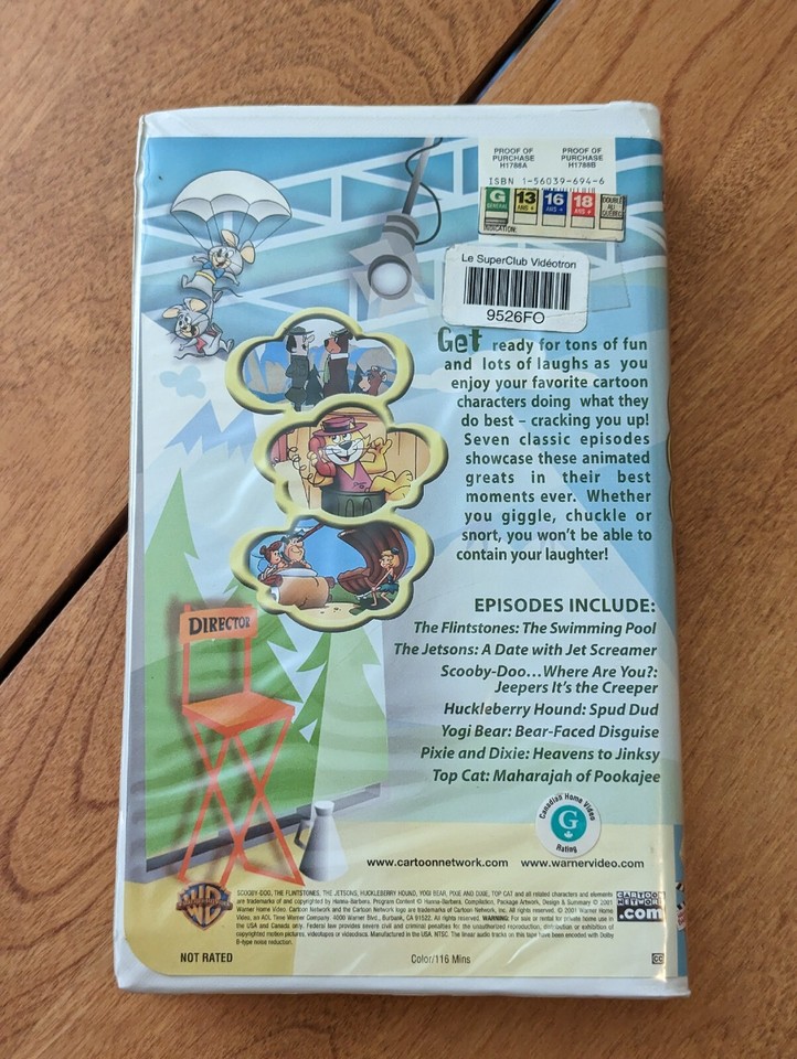 Cartoon Network Crack-Ups 2001 VHS Hanna-Barbera RARE OOP Scooby Doo ...