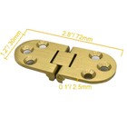 4 Pcs Round Edge Hinge Brass Butler Tray Hinge Round Edge 180 Degree ...