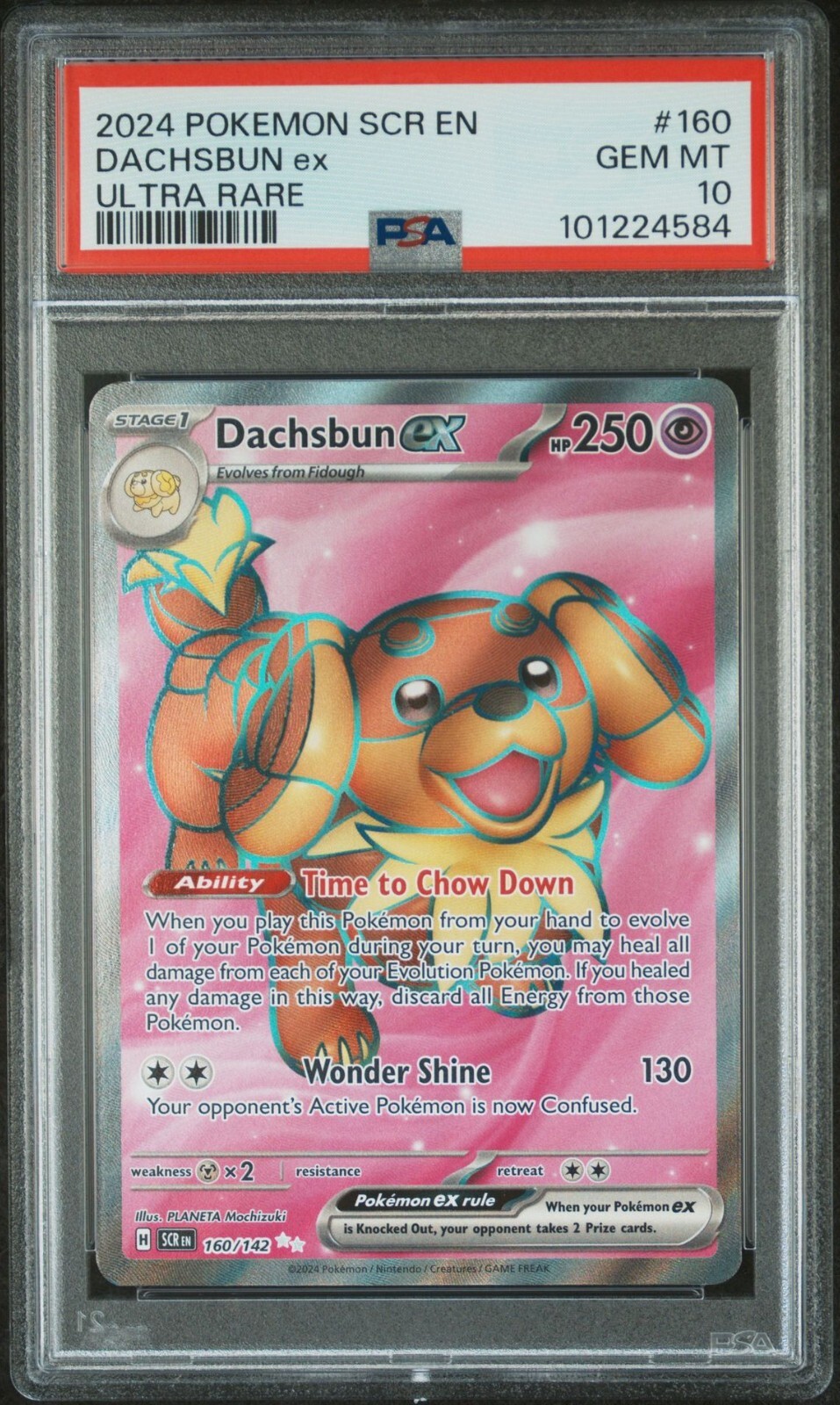 Dachsbun ex 2024 Scarlet & Violet: Stellar Crown #160/142 Ultra Rare ...