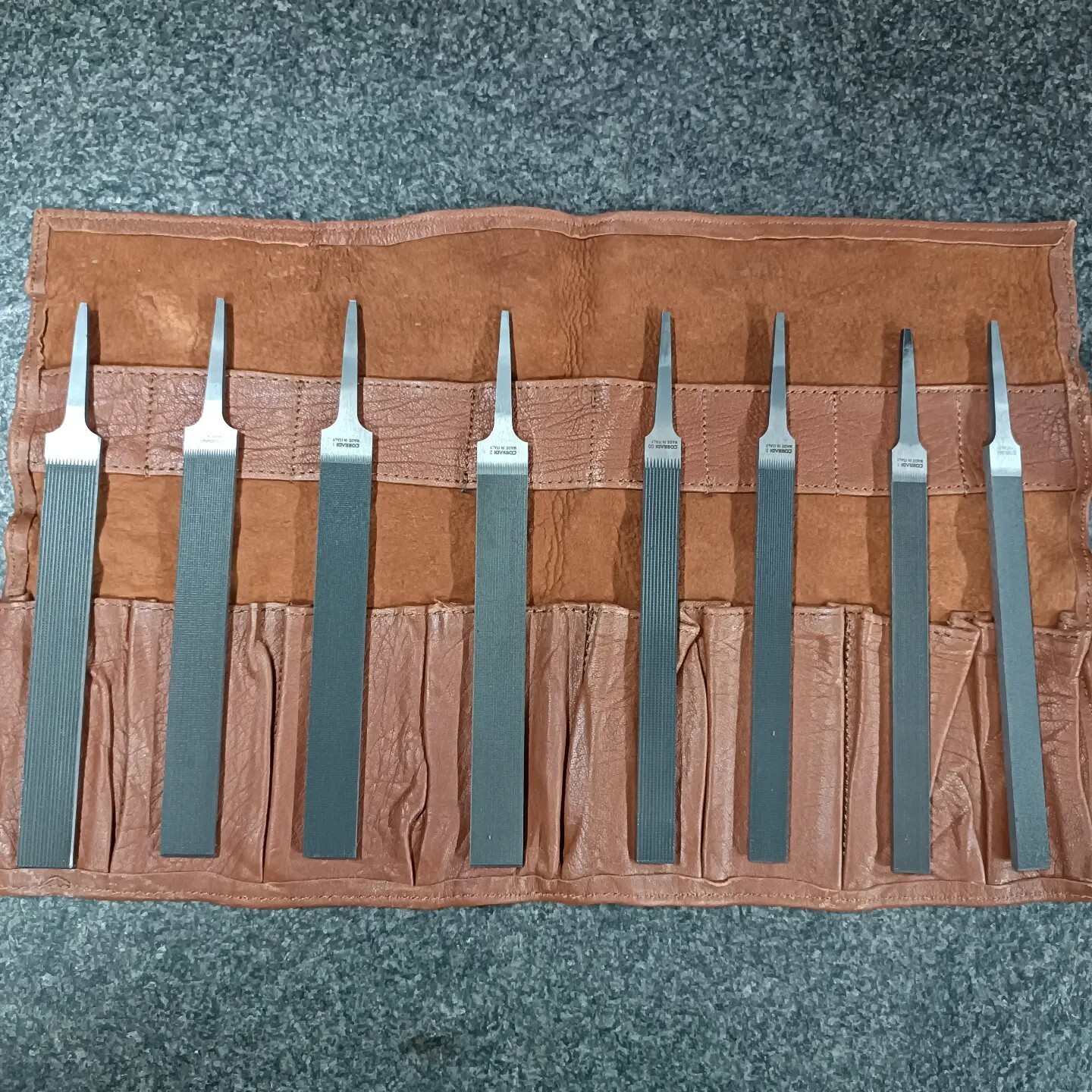 CORRADI Checkering Files, set 8 pcs, 4 Regular Pillar and 4 Special ...