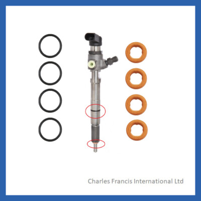 VW Golf 1.6 TDI Injector Washer and Body Seal x 4 WHT000884 03L130519 ...