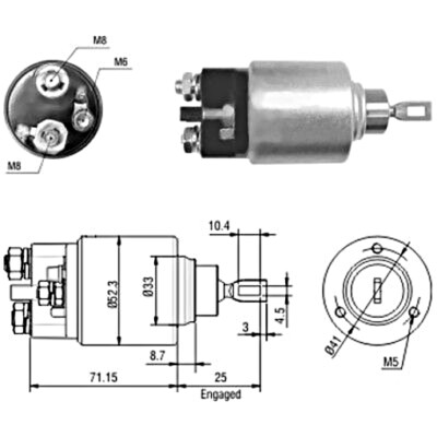 Starter Solenoid Switch For MERCEDES Sprinter 906 CL203 W203 W204 ...