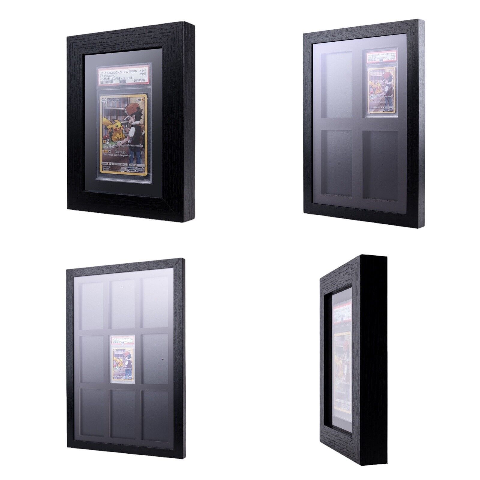 PSA Graded Card Display Frame Wall Mount Pokemon Trading Card Display ...
