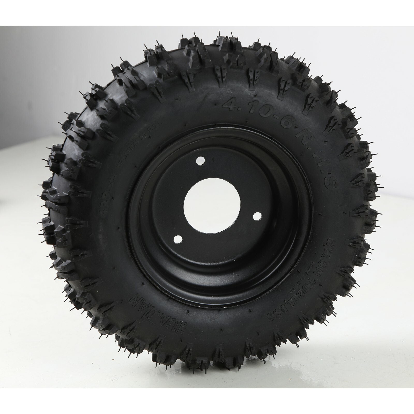 4.10-6 4.10x6 6'' Rear Tire Wheel + Rim ATV Trike Go Karts Razor Buggy ...