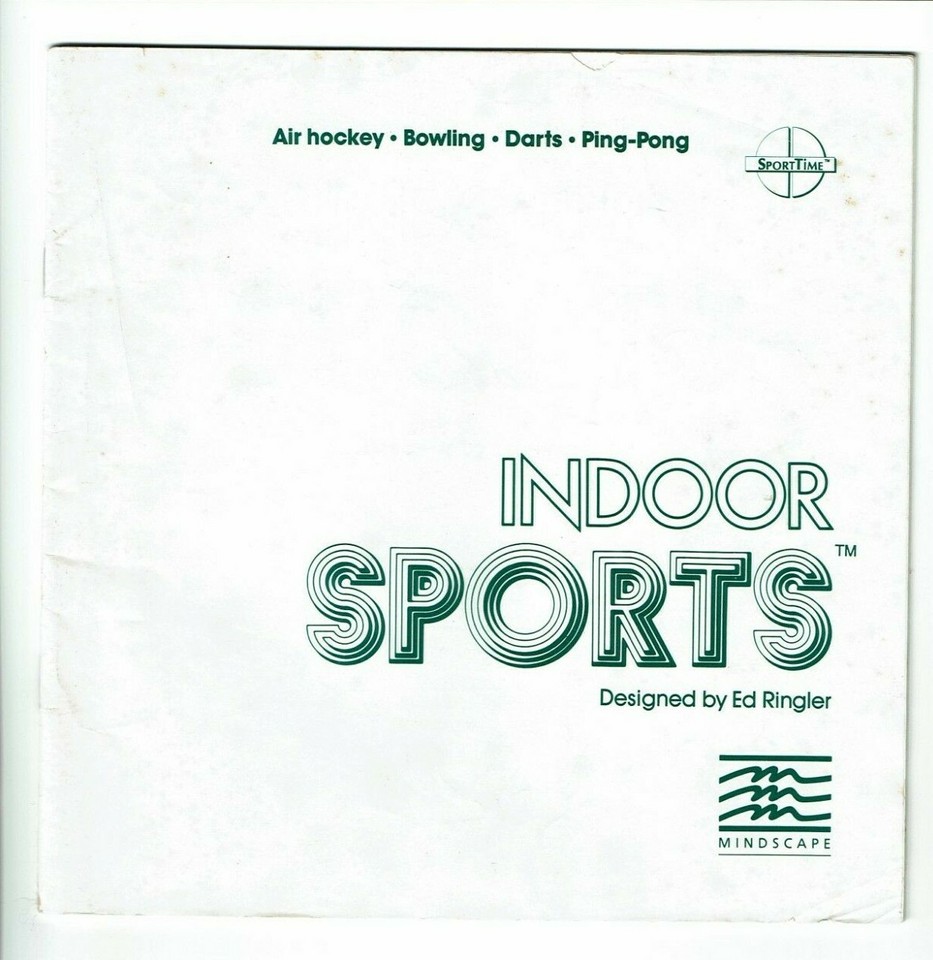 Indoor Sports Manual Instruction Booklet Ed Ringler Air Hockey Bowling ...